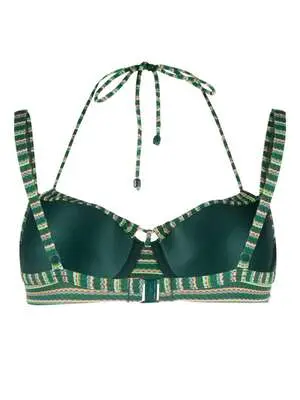 Marlies Dekkers Holi Vintage Striped Bikini Top - Green