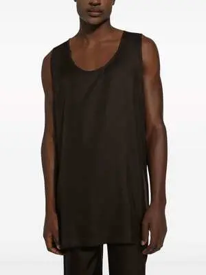 Dolce & Gabbana Scoop-neck Silk Tank Top