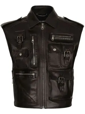 Dolce & Gabbana Zip Up Vests For Men