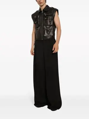 Dolce & Gabbana Biker Leather Gilet