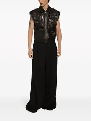 Dolce & Gabbana Biker Leather Gilet
