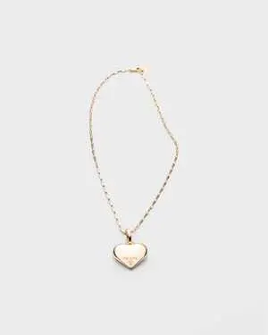 Prada Eternal Heart Pendant Necklace - Gold