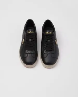 Prada Lane Leather Sneakers