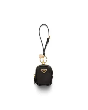 Prada Re-edition 1978 Re-nylon Mini-pouch With Keychain - Black