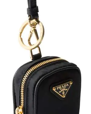 Prada Re-edition 1978 Re-nylon Mini-pouch With Keychain - Black