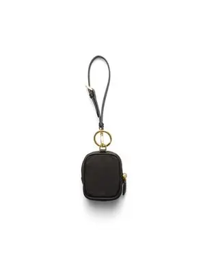 Prada Re-edition 1978 Re-nylon Mini-pouch With Keychain - Black