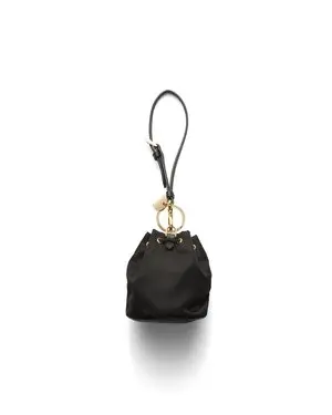 Prada Re-nylon Keychain Charm - Black