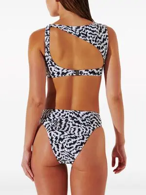 Karl Lagerfeld Animal-print Bikini Top
