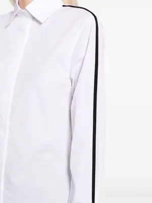 PETER DO Side-stripe Cotton Shirt - White