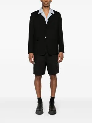 JIL SANDER Single-breasted Twill Wool Blazer