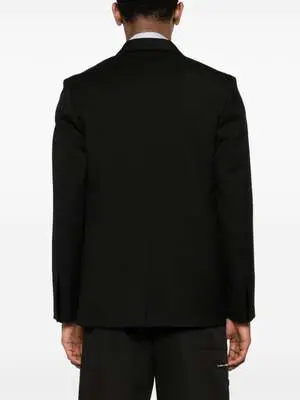 JIL SANDER Single-breasted Twill Wool Blazer