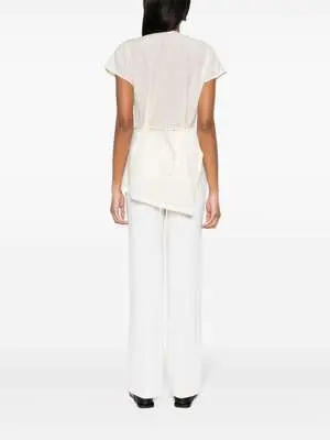 Fabiana Filippi V-neck Wrap Blouse - Neutrals