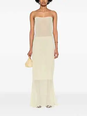 Jacquemus La Robe Brezza Slip Dress - Yellow