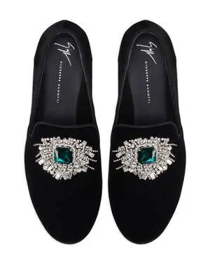 GIUSEPPE ZANOTTI Euphemiee Velvet Loafers