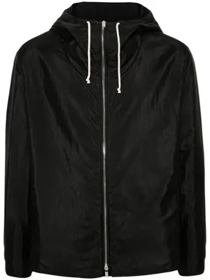 JIL SANDER Padded Hooded Jacket - Black