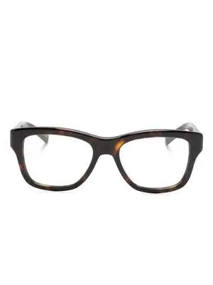 Saint Laurent Sl 677 Wayfarer-frame Glasses - Brown