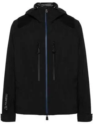 Moncler Zip-up Hooded Jacket - Black