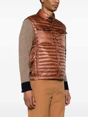 Moncler Ollon Ripstop Down Gilet - Brown