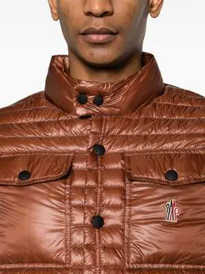 Moncler Ollon Ripstop Down Gilet - Brown