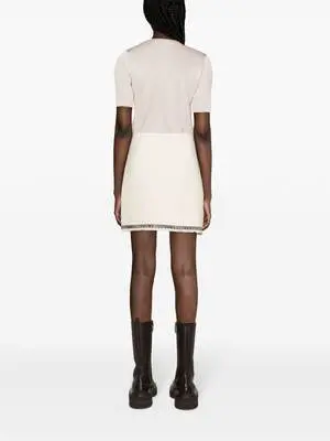 Moncler Contrasting-trim Tweed Miniskirt