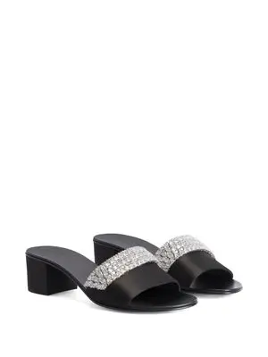 GIUSEPPE ZANOTTI 40mm Tesy Rhinestone Mules