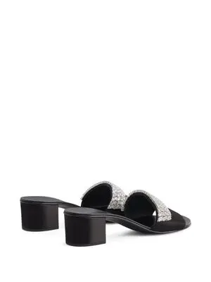 GIUSEPPE ZANOTTI 40mm Tesy Rhinestone Mules