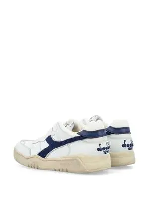 DIADORA Panelled Leather Sneakers - White