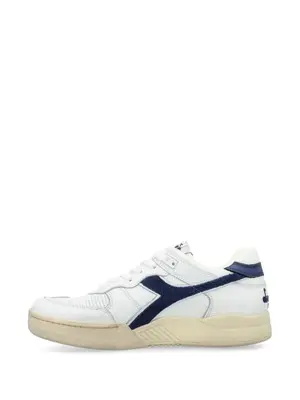 DIADORA Panelled Leather Sneakers - White