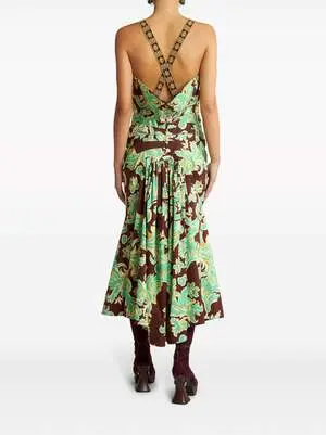 Etro Paisley Print Midi Dress