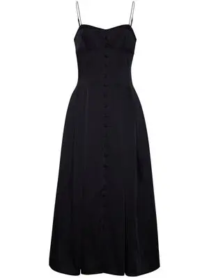 Adam Lippes Rickie Satin Midi Dress