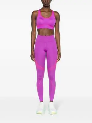 Adidas By Stella McCartney Truepace Stripe-detailing Sports Bra