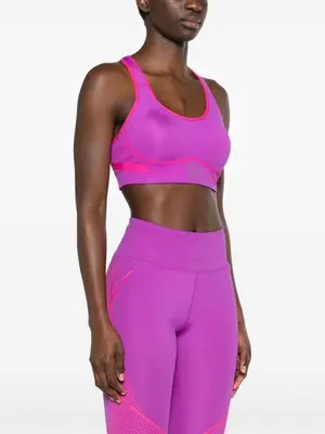 Adidas By Stella McCartney Truepace Stripe-detailing Sports Bra