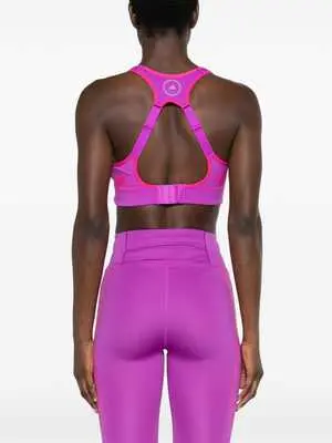 Adidas By Stella McCartney Truepace Stripe-detailing Sports Bra