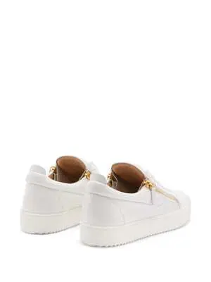 GIUSEPPE ZANOTTI Frankie Double-zip Low-top Sneakers - White