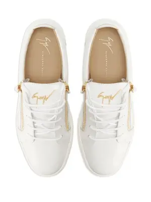 GIUSEPPE ZANOTTI Frankie Double-zip Low-top Sneakers - White