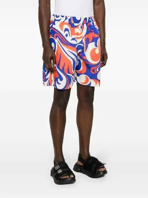 Dsquared2 Palms Beach Waves Cotton Shorts