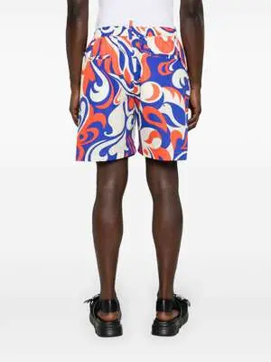 Dsquared2 Palms Beach Waves Cotton Shorts