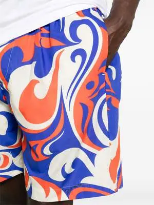 Dsquared2 Palms Beach Waves Cotton Shorts