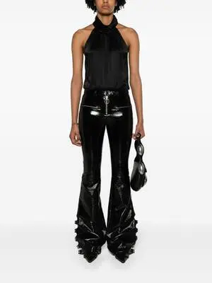 COURREGES Multi-buckle Flared Trousers