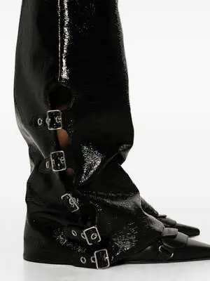 COURREGES Multi-buckle Flared Trousers