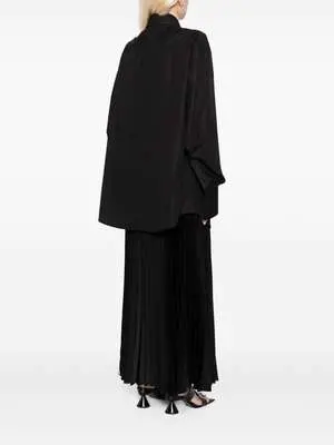 PETER DO Side-stripe Cotton Shirt - Black