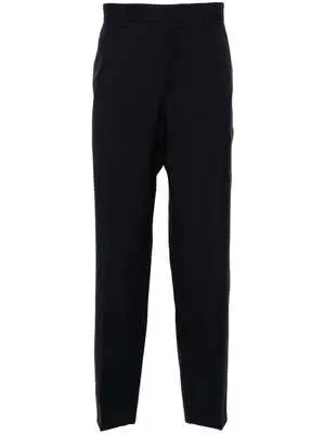 JIL SANDER Tapered-leg Cropped Trousers - Blue