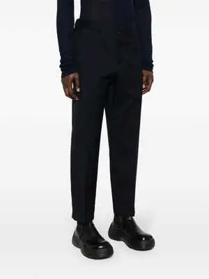 JIL SANDER Tapered-leg Cropped Trousers - Blue