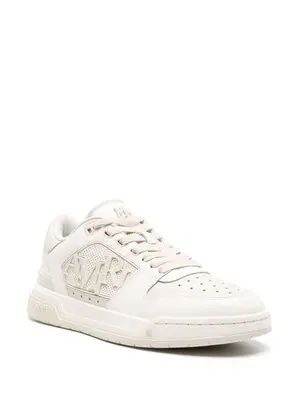 Amiri Logo-embossed Leather Sneakers