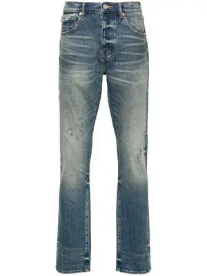 PURPLE BRAND P005 2 Year Dirty Fade Straight-leg Jeans - Blue