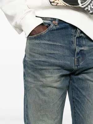 PURPLE BRAND P005 2 Year Dirty Fade Straight-leg Jeans - Blue