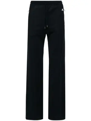 COURREGES Logo-patch Interlock Track Pants - Blue