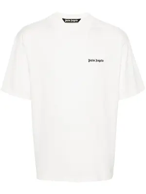 Palm Angels Embroidered-logo Cotton T-shirt