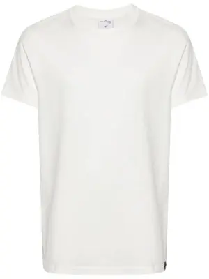 COURREGES Crew-neck Cotton T-shirt - White