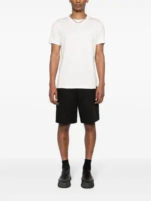 COURREGES Crew-neck Cotton T-shirt - White